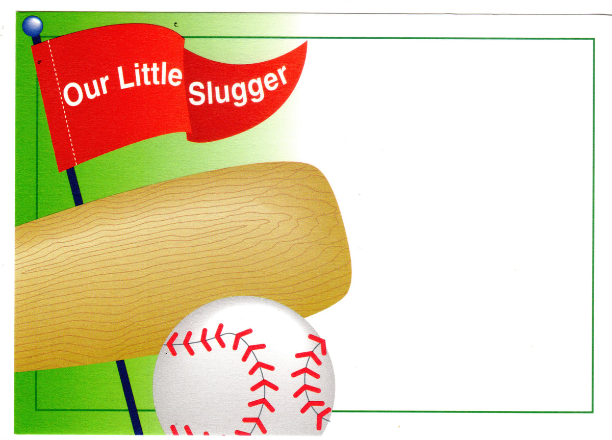 LITTLE SLUGGER - BLANK STOCK INVITATION – Rudman's Gifts